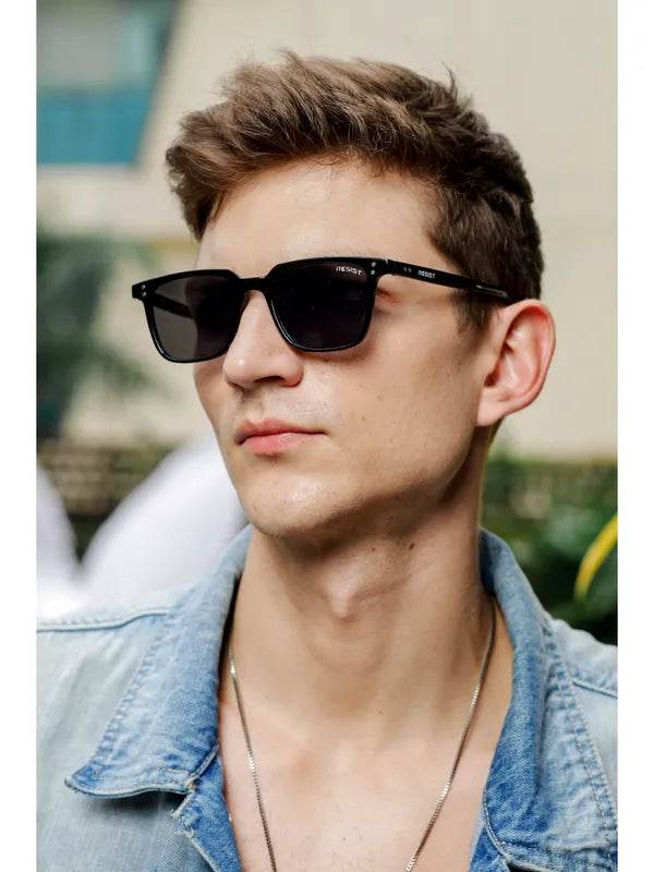 Black Rectangle Sunglasses for Men - Small Hot Shades | JACK MARC