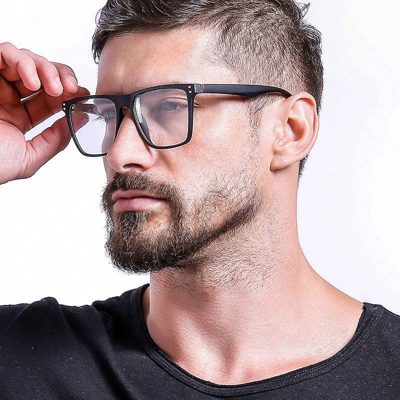 Oversized Square Frame Eyeglasses for Men - Stylish & Lightweight ...